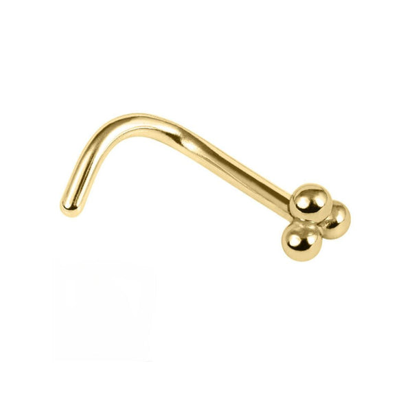 Trinity Nostril Stud – Punktured Body Piercing