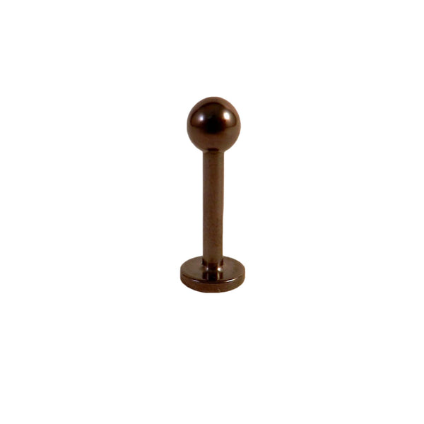 Black Titanium Labret – Punktured Body Piercing